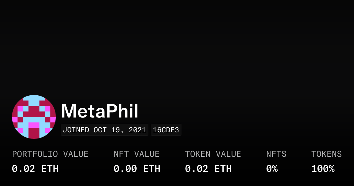 MetaPhil - Profile | OpenSea