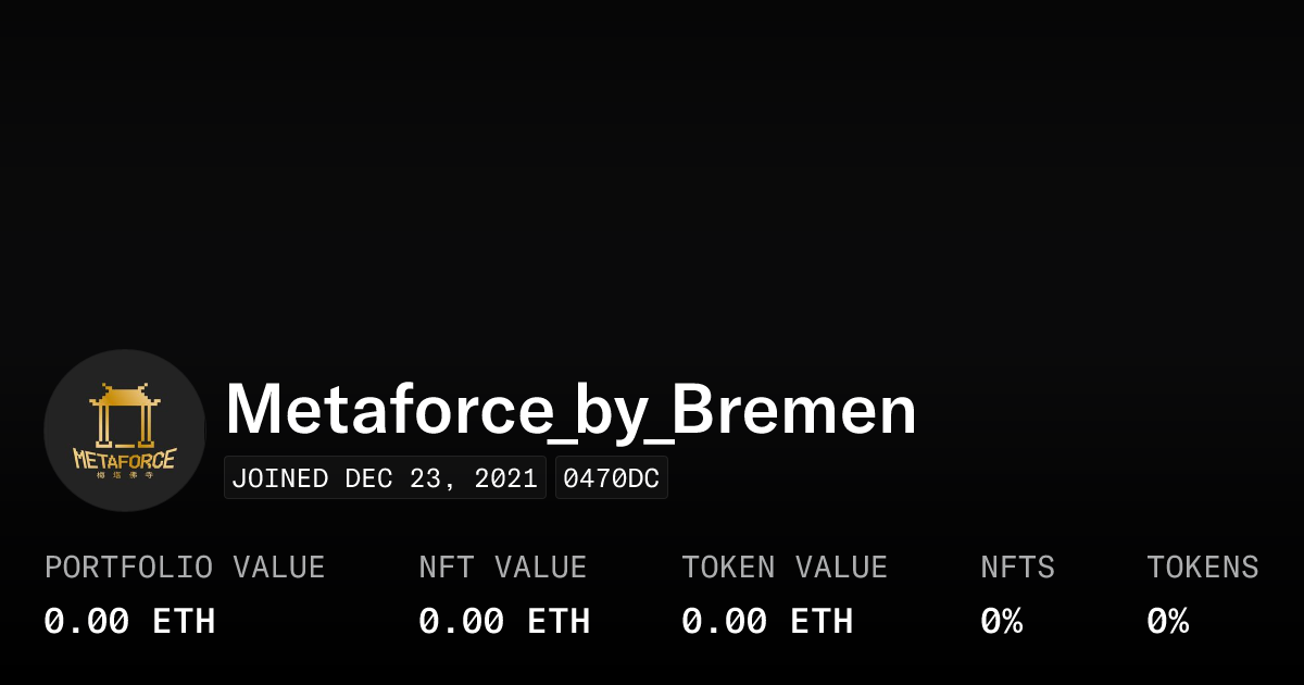 Metaforce_by_Bremen - Profile | OpenSea