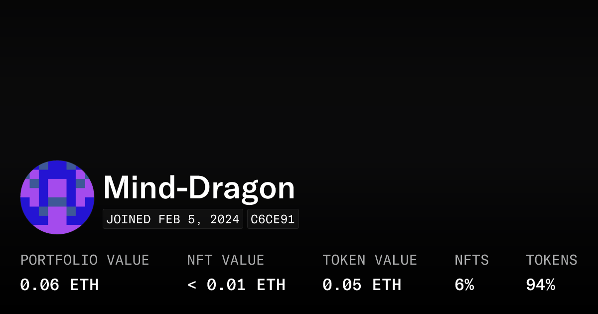 Mind-Dragon - Profile | OpenSea