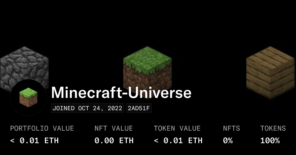 Minecraft-Universe - Profile | OpenSea