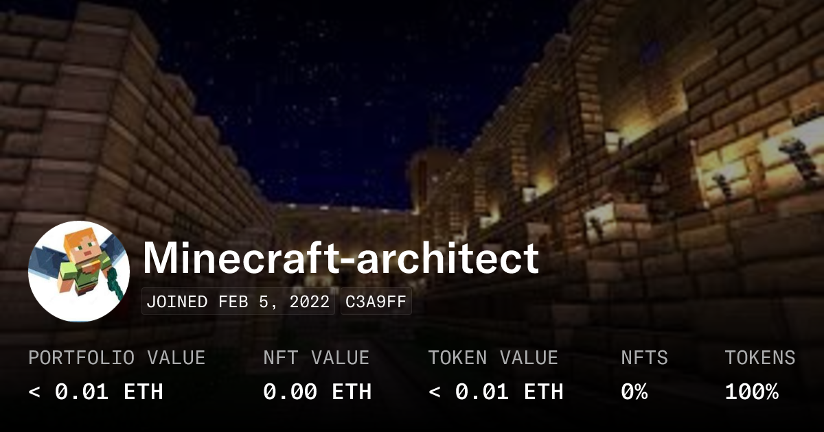 Minecraft-architect - Profile | OpenSea