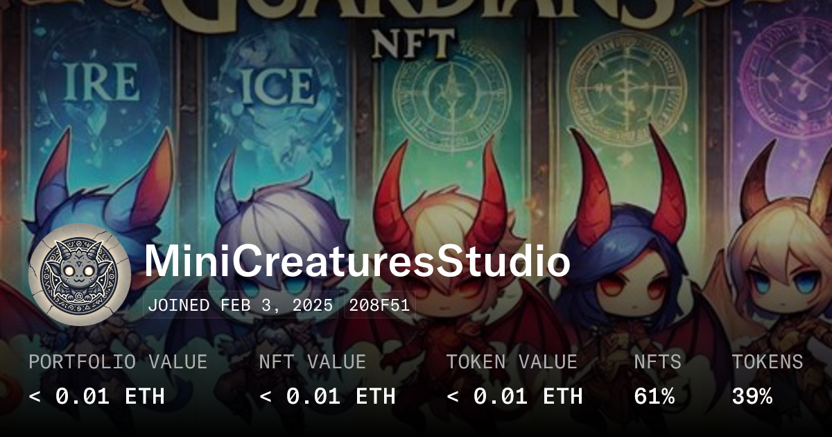 MiniCreaturesStudio - Profile | OpenSea