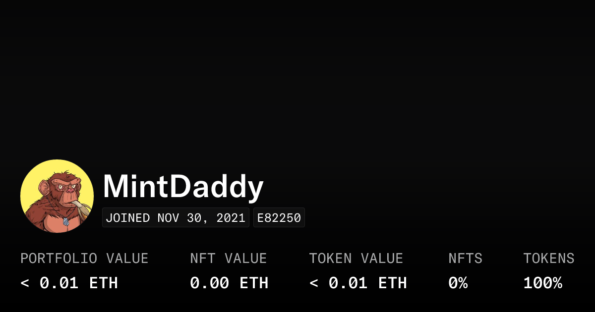 MintDaddy - Profile | OpenSea