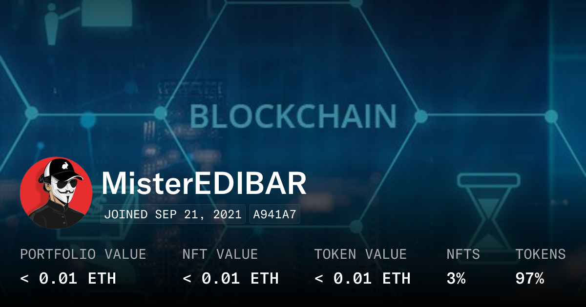MisterEDIBAR - Profile | OpenSea