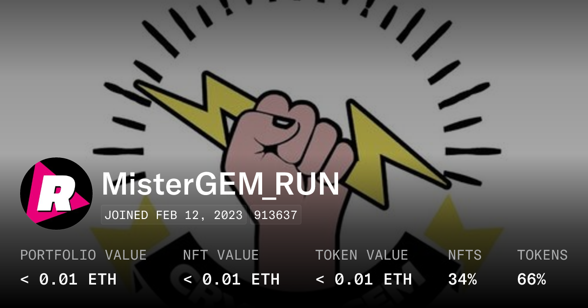 MisterGEM_RUN - Profile | OpenSea