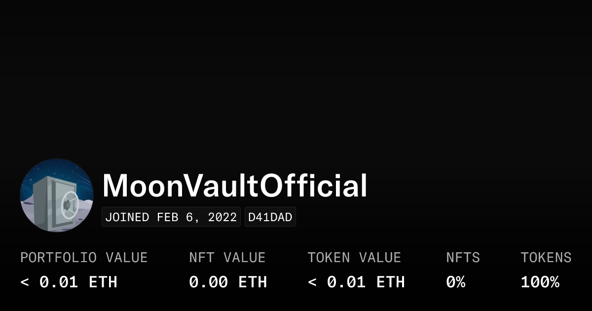 MoonVaultOfficial - Profile | OpenSea