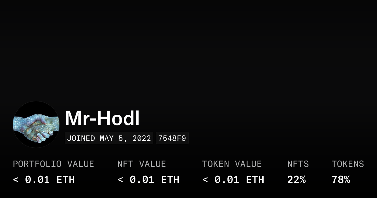 Mr-Hodl - Profile | OpenSea