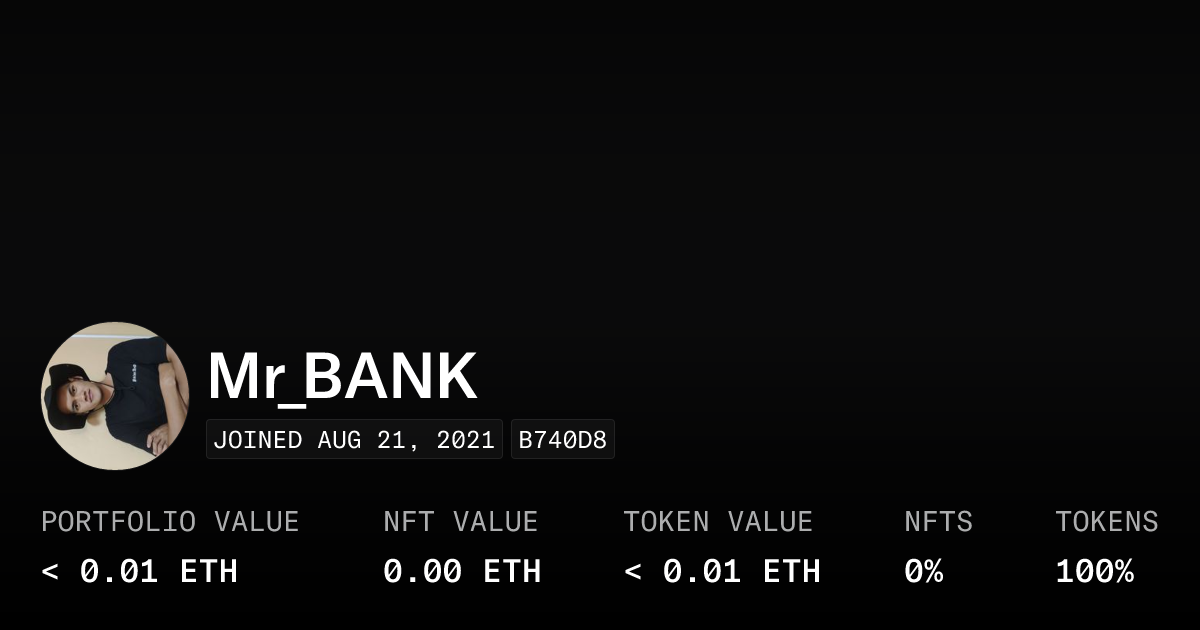 Mr_BANK - Profile | OpenSea