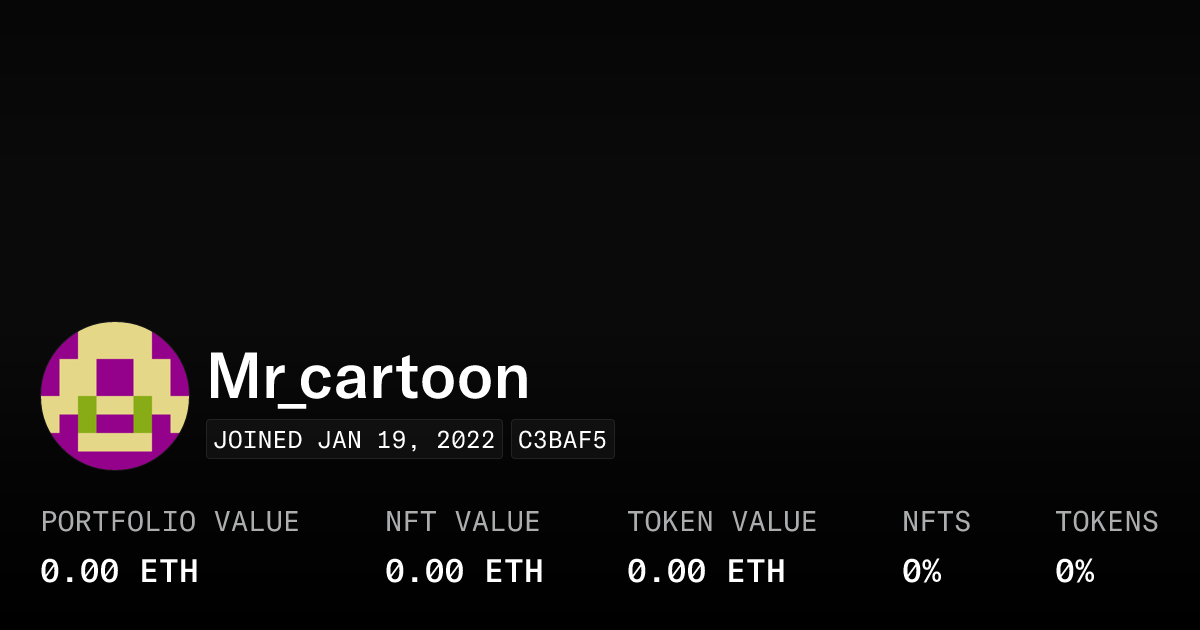 Mr_cartoon - Profile | OpenSea