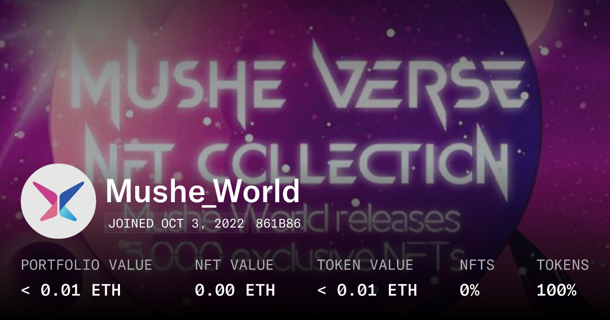 Mushe_World - Profile | OpenSea