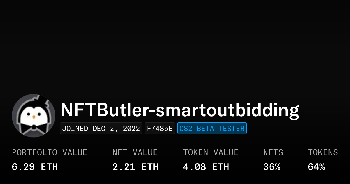NFTButler-smartoutbidding - Profile | OpenSea