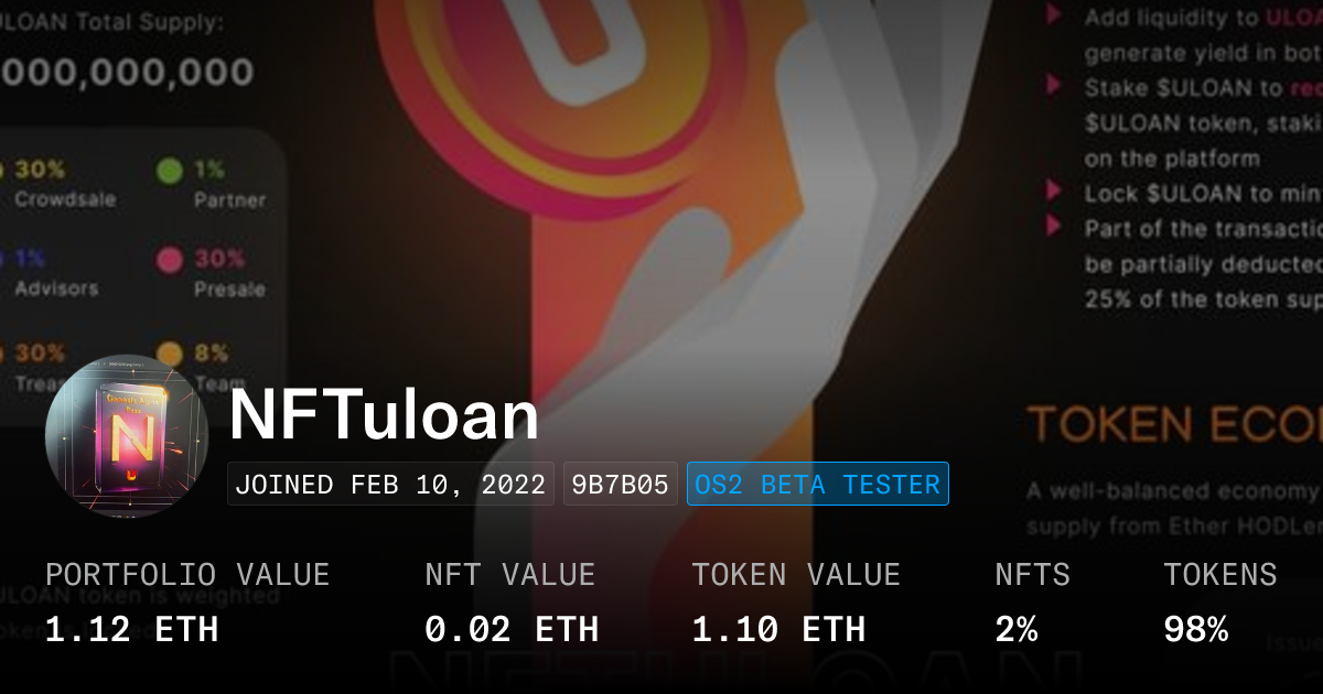 NFTuloan - Profile | OpenSea