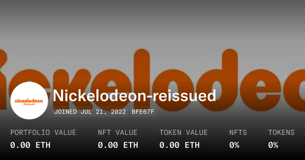 Nickelodeon-reissued - Profile | OpenSea