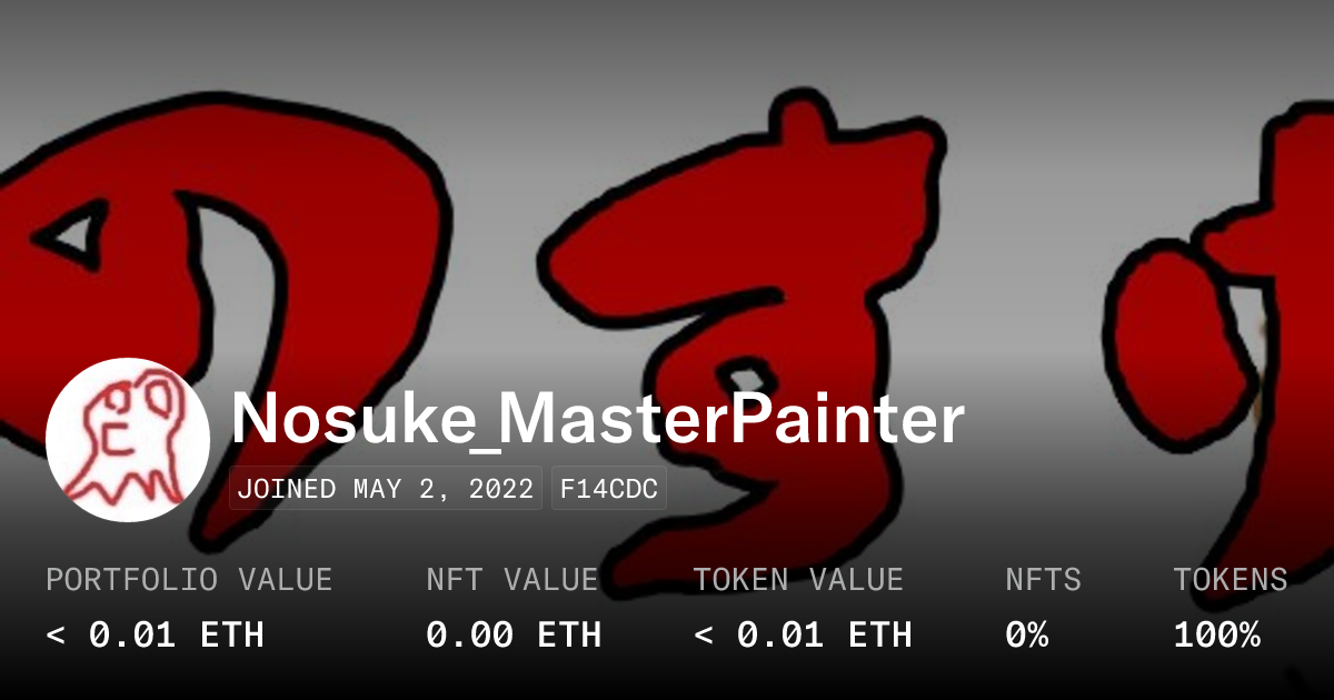 Nosuke_MasterPainter - Profile | OpenSea