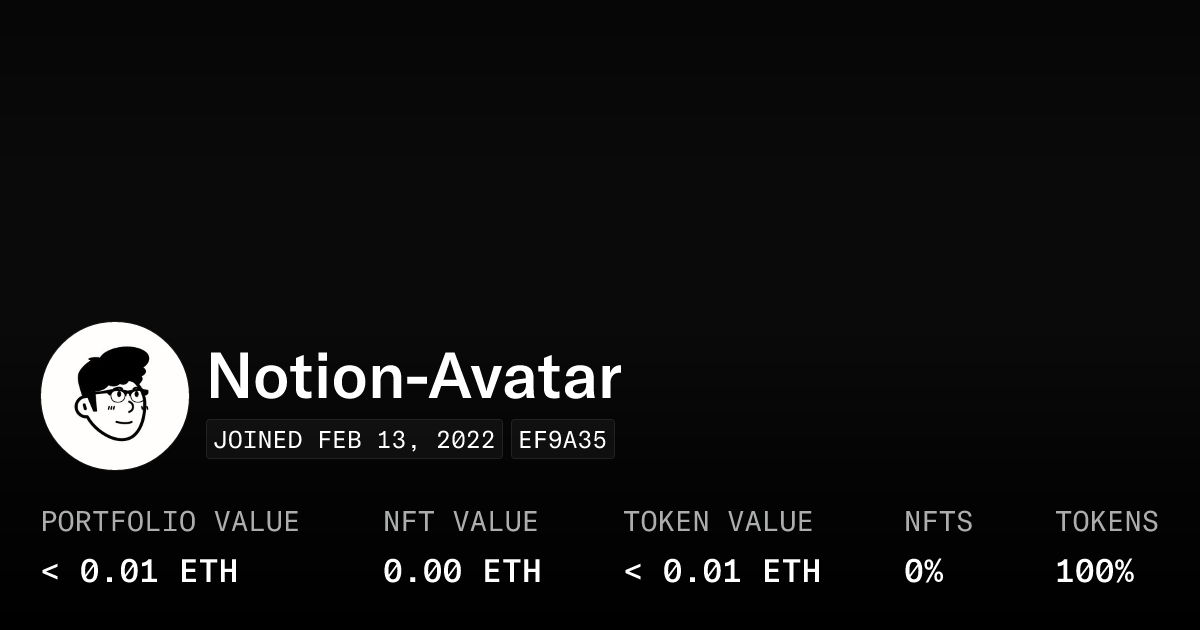 Notion-Avatar - Profile | OpenSea