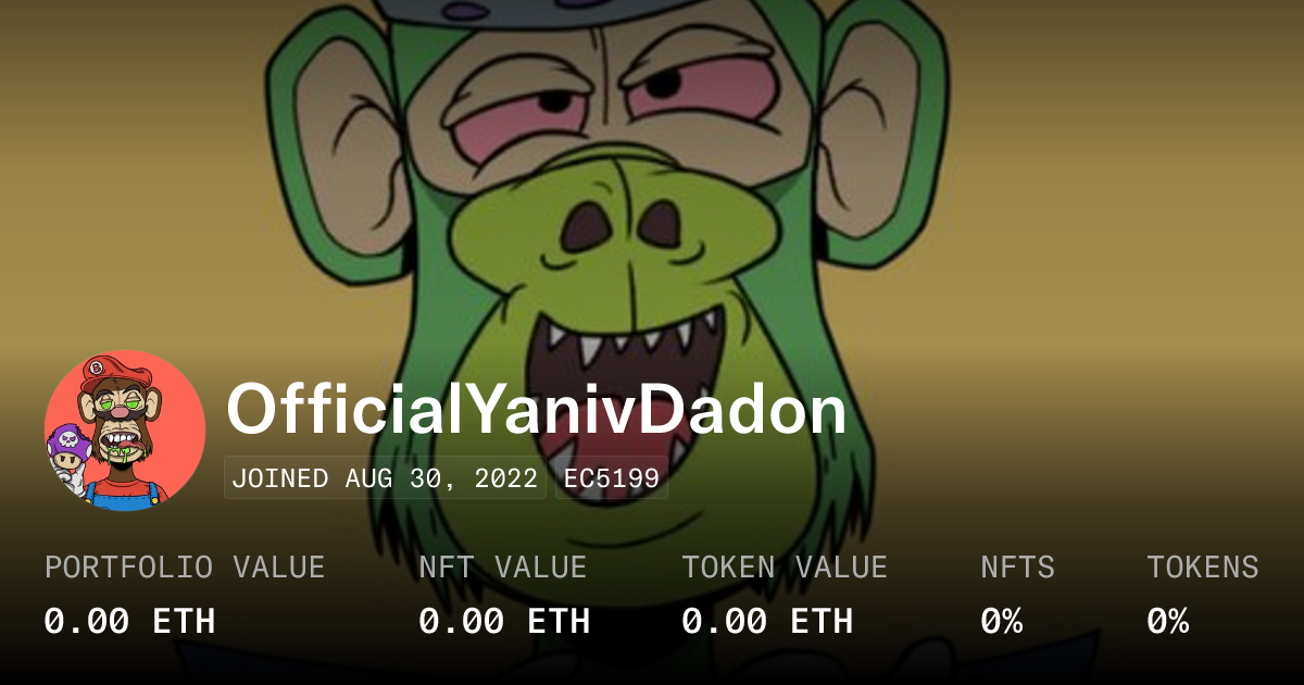 OfficialYanivDadon - Profile | OpenSea