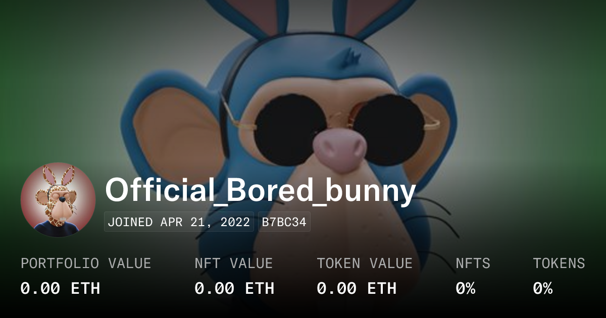 Official_Bored_bunny - Profile | OpenSea