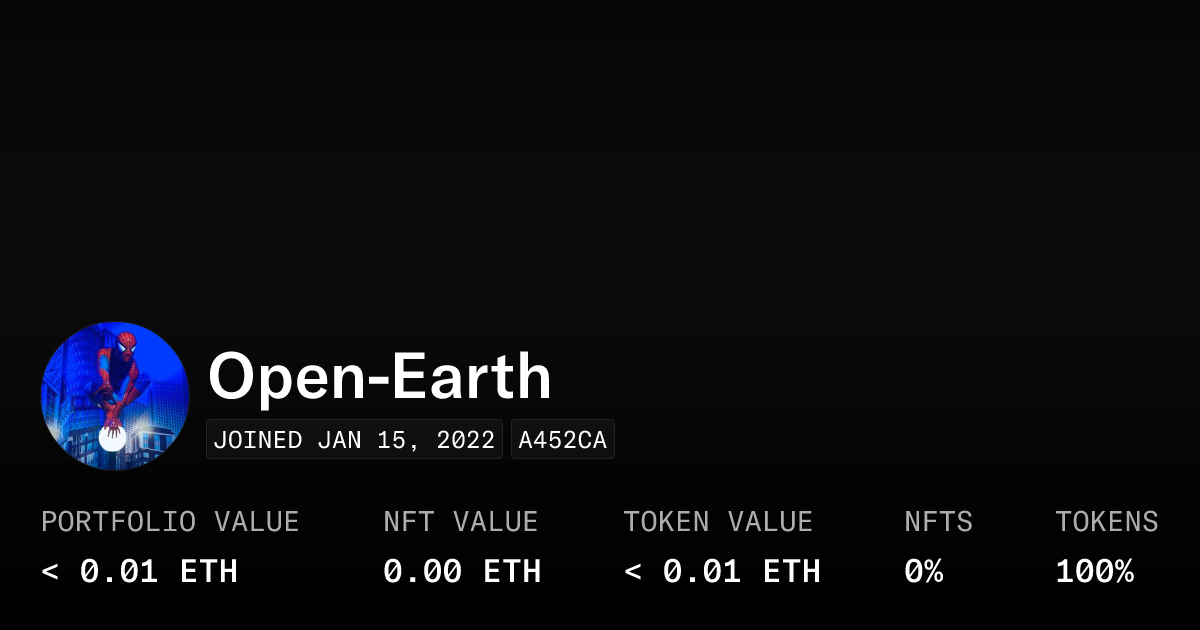 Open-Earth - Profile | OpenSea