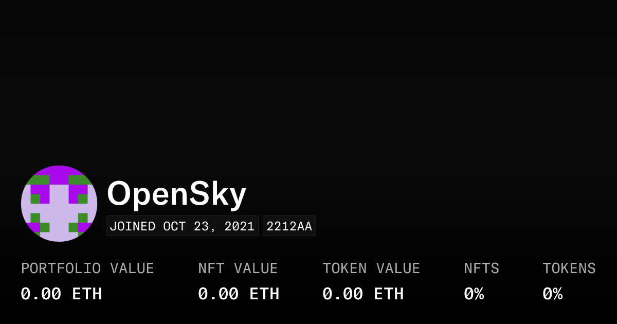 OpenSky - Profile | OpenSea
