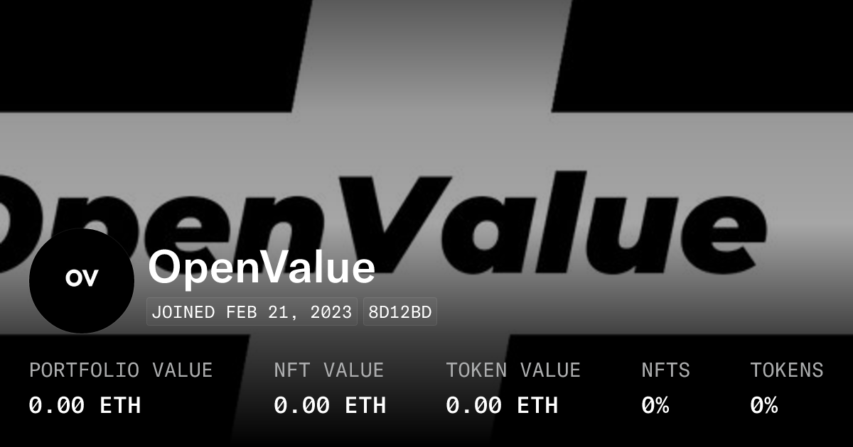 OpenValue - Profile | OpenSea