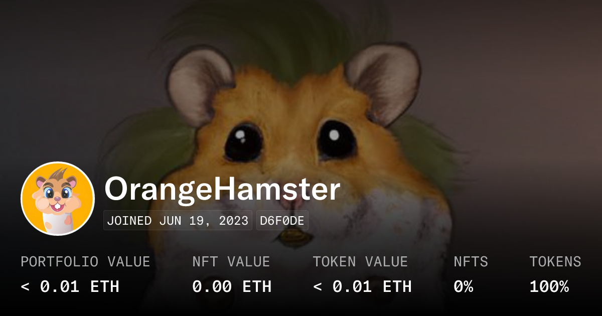 OrangeHamster - Profile | OpenSea