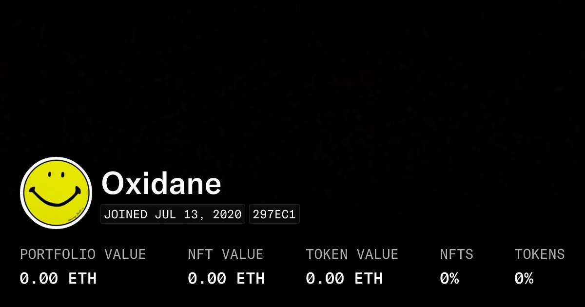 Oxidane - Profile | OpenSea