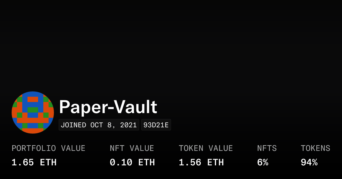 Paper-Vault - Profile | OpenSea