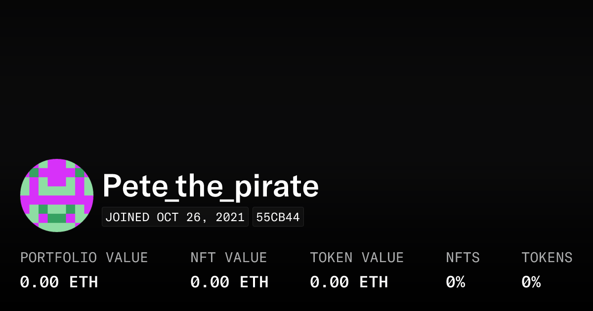 Pete_the_pirate - Profile | OpenSea