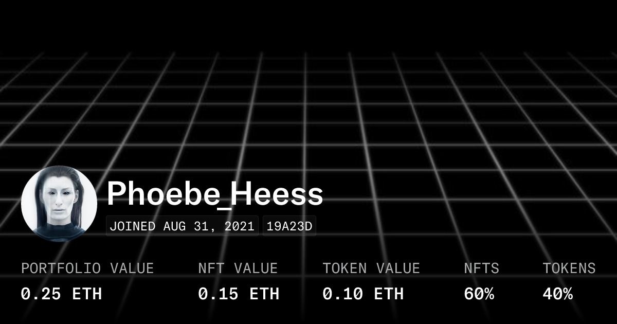 Phoebe_Heess - Profile | OpenSea