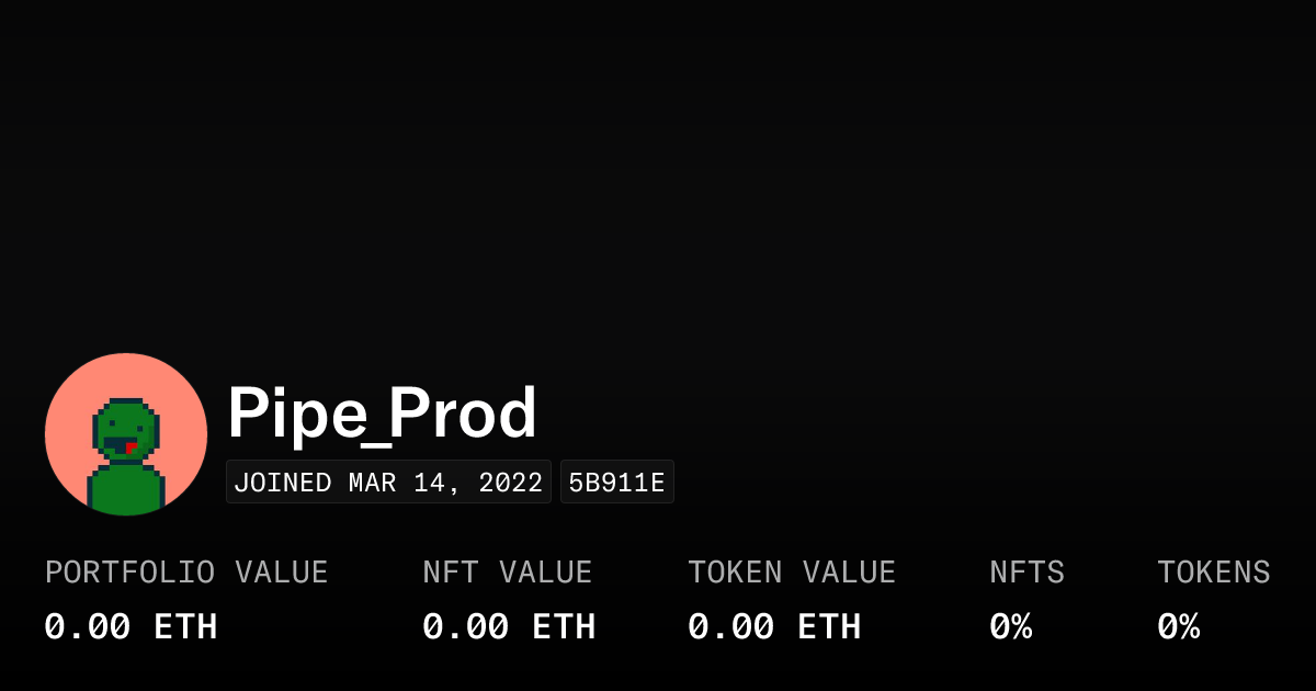 Pipe_Prod - Profile | OpenSea