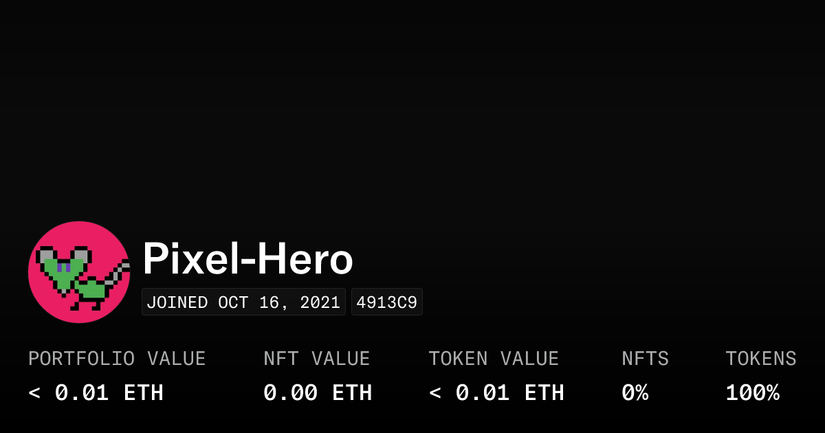 Pixel-Hero - Profile | OpenSea