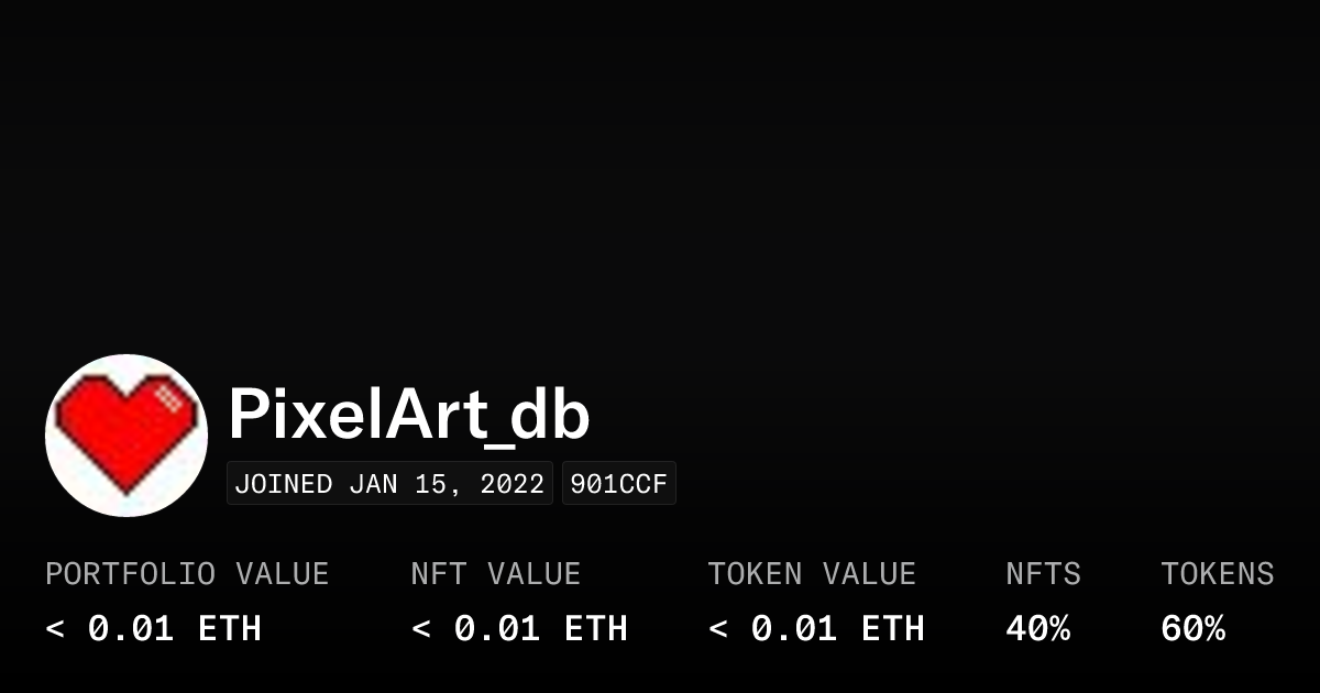 PixelArt_db - Perfil | OpenSea