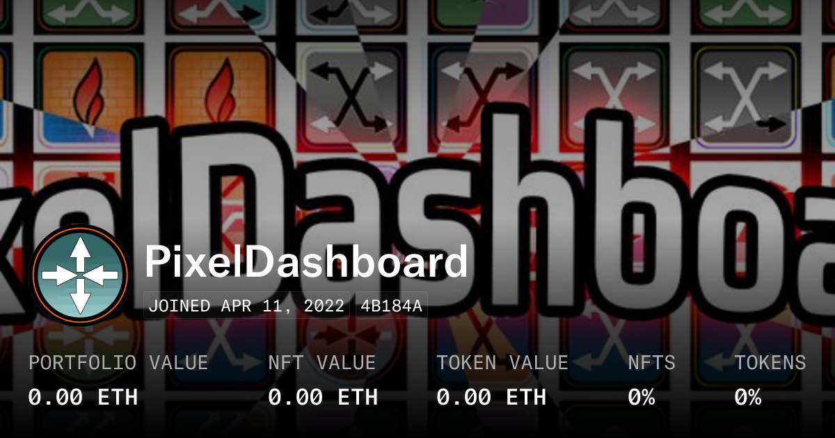 PixelDashboard – Profil | OpenSea