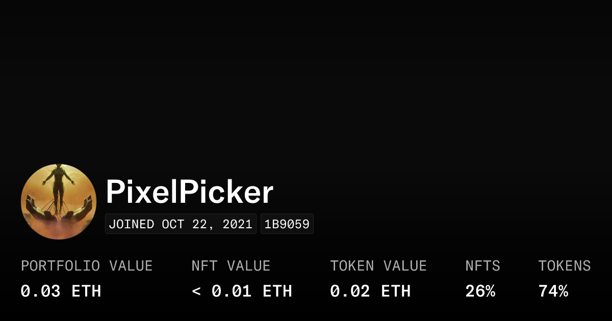 PixelPicker - Perfil | OpenSea