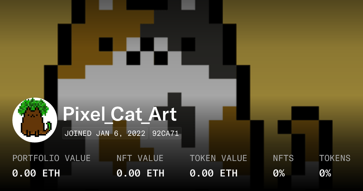 Pixel_Cat_Art - Perfil | OpenSea