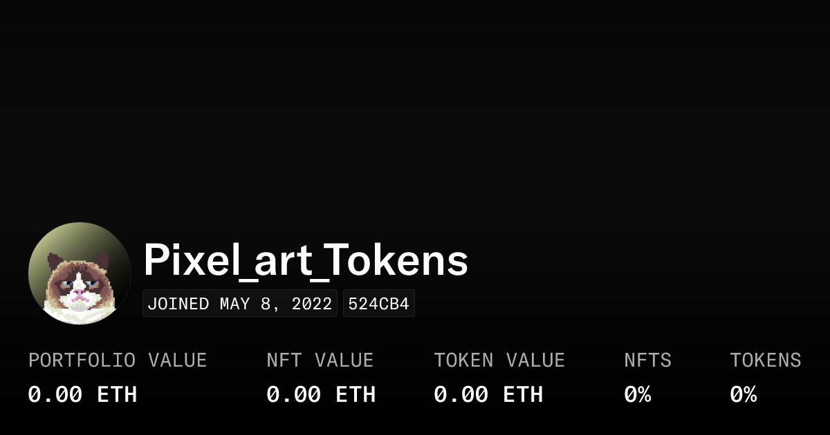 Pixel_art_Tokens - Perfil | OpenSea