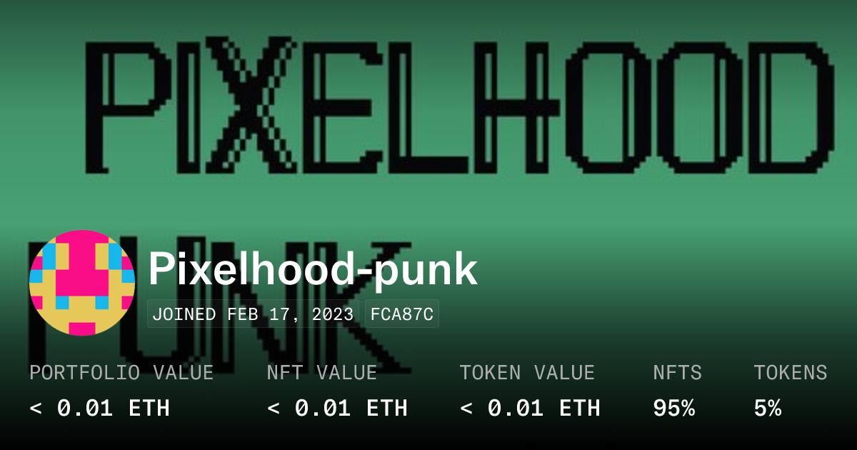Pixelhood-punk - Profile | OpenSea