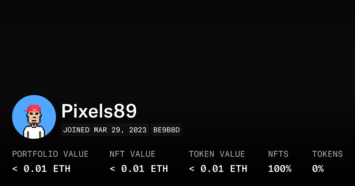 Pixels89 - Profile | OpenSea