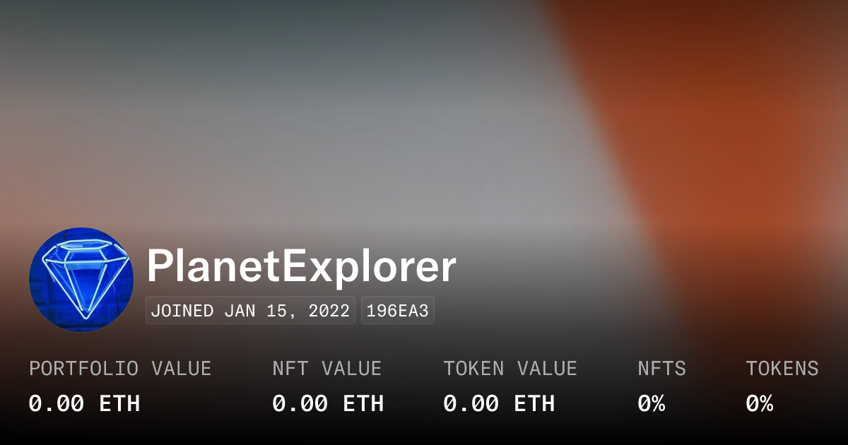 PlanetExplorer - Perfil | OpenSea