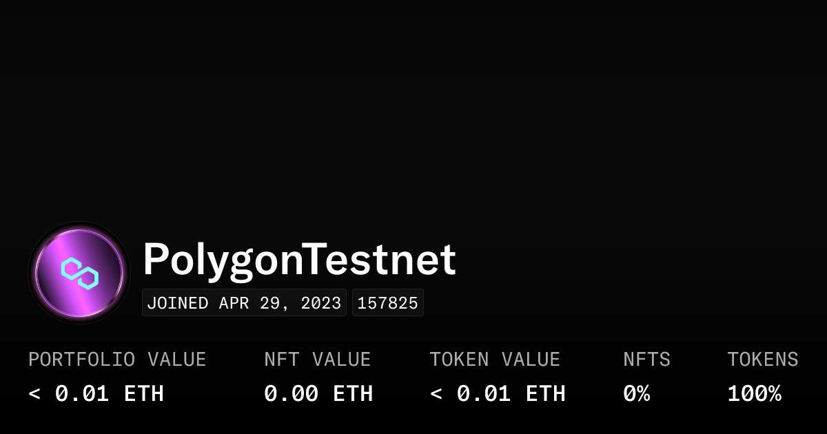 PolygonTestnet - Profile | OpenSea