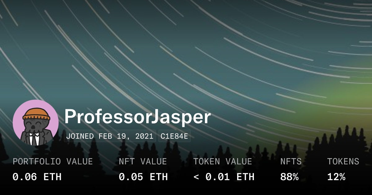 ProfessorJasper - Profile | OpenSea