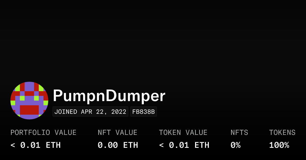 PumpnDumper - Profile | OpenSea
