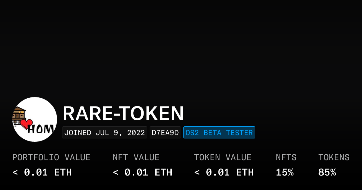 RARE-TOKEN - Profile | OpenSea
