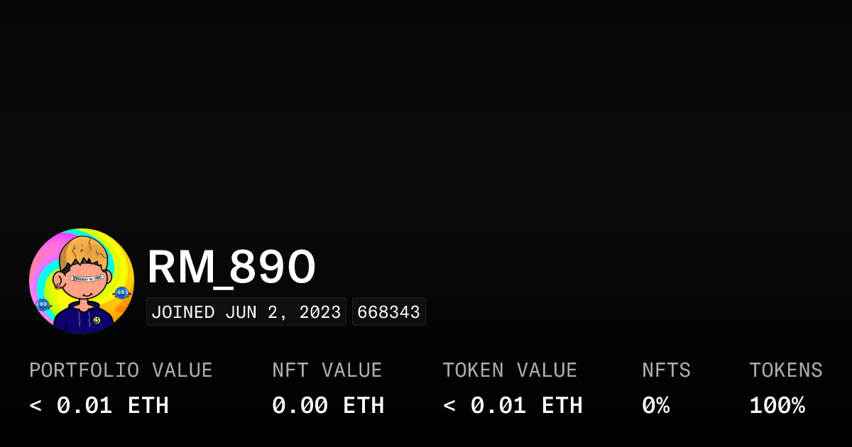 RM_890 - Profile | OpenSea