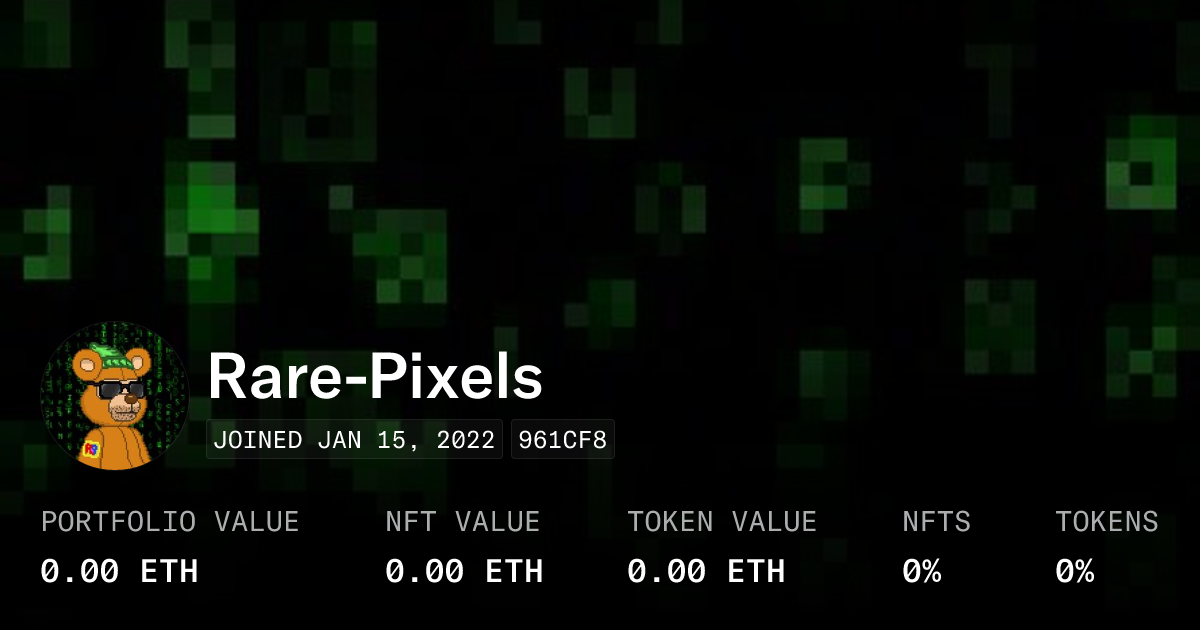 Rare-Pixels - Profile | OpenSea