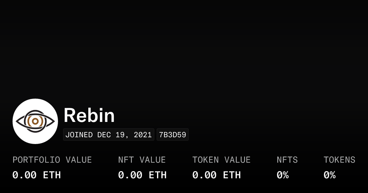 Rebin - Perfil | OpenSea
