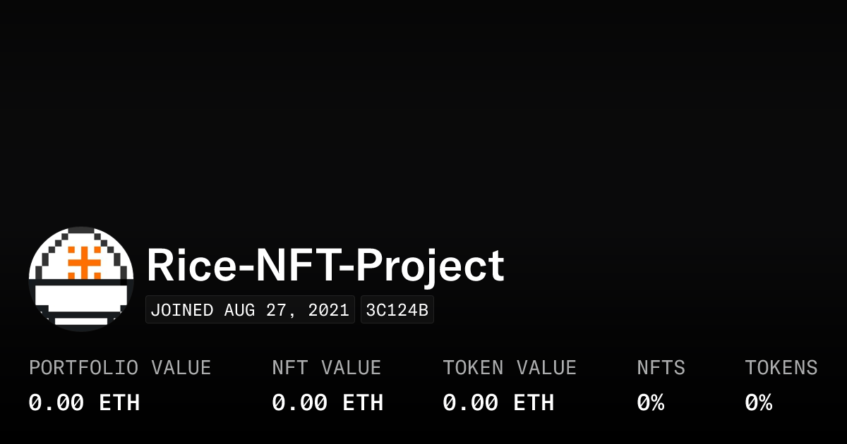 Rice-NFT-Project - Profile | OpenSea