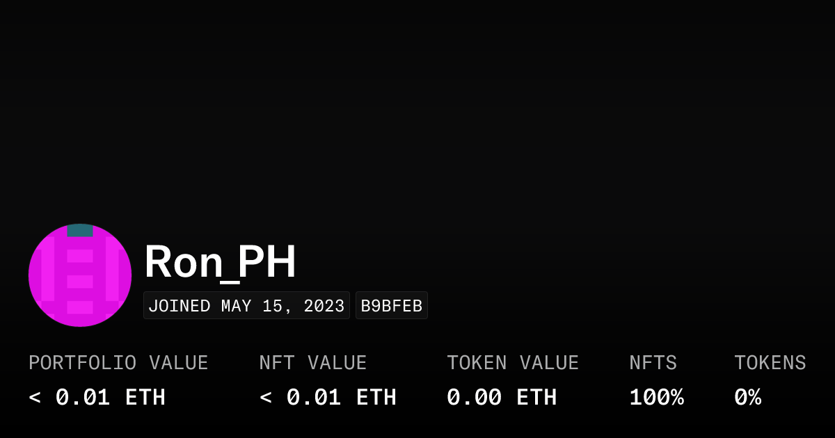 Ron_PH - Profile | OpenSea