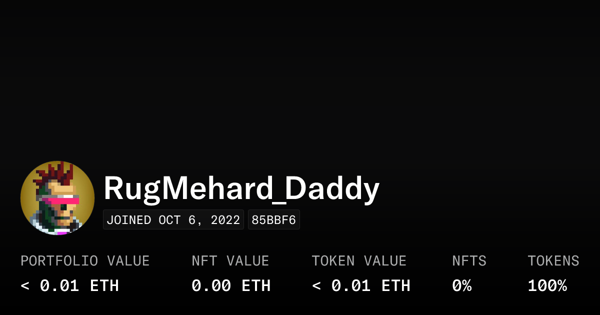 RugMehard_Daddy - Profile | OpenSea