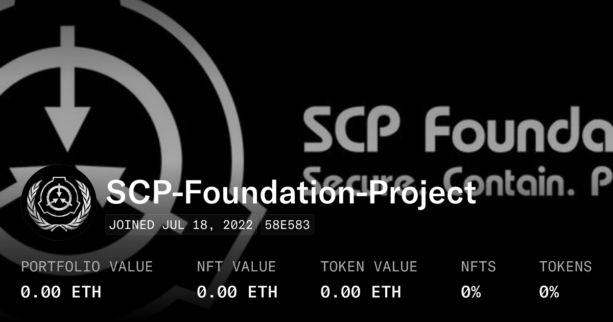 SCP-Foundation-Project - Profile | OpenSea